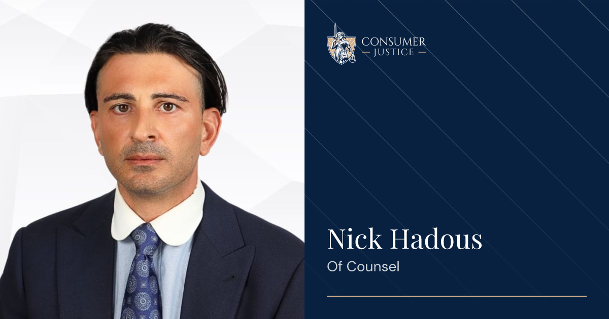 Nick Hadous | Consimer Justice